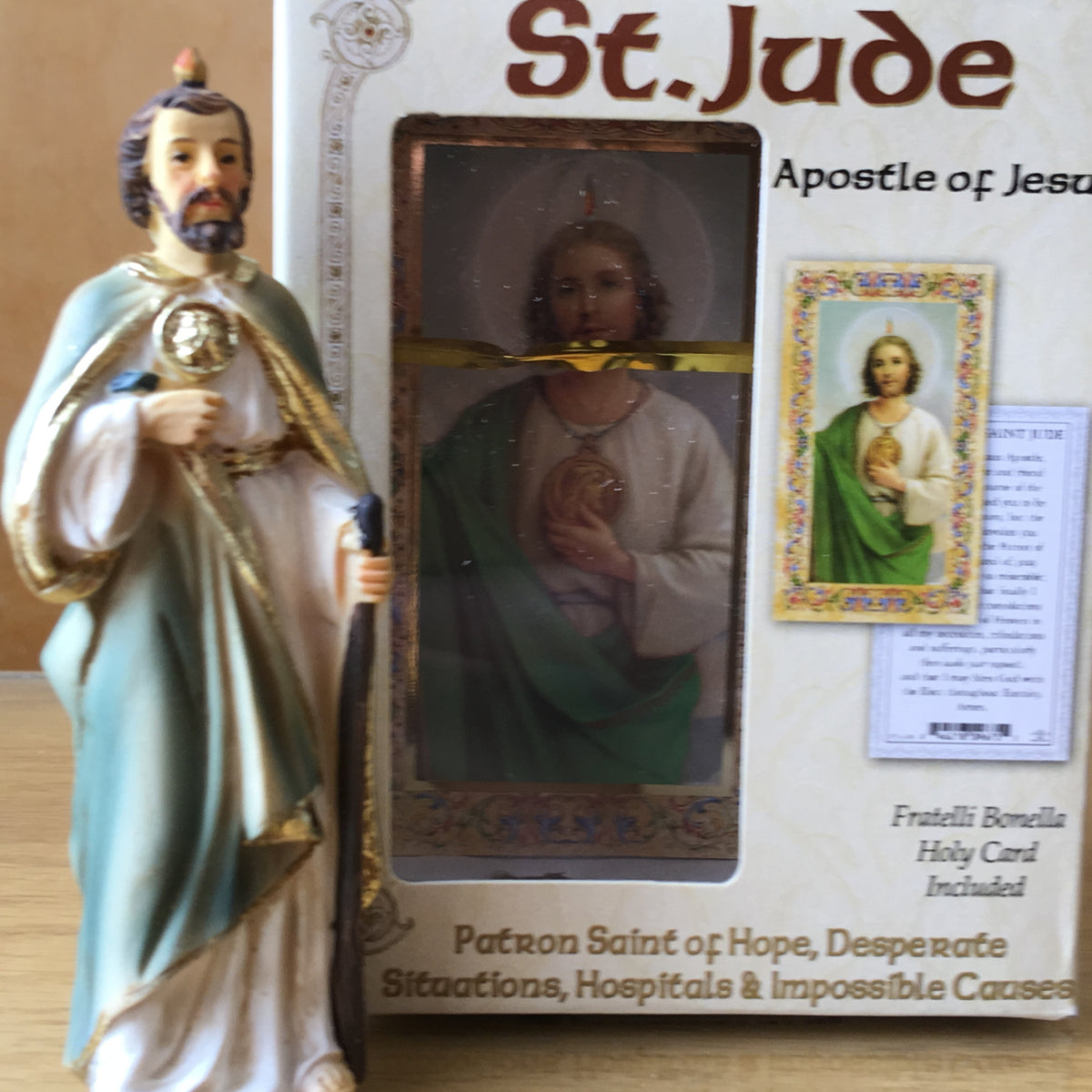 Small Jude Statue and Holy Card – Shop Cabrini